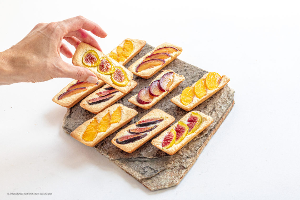 Gluten Free Glazed Fruit Financiers - Sisters Sans Gluten