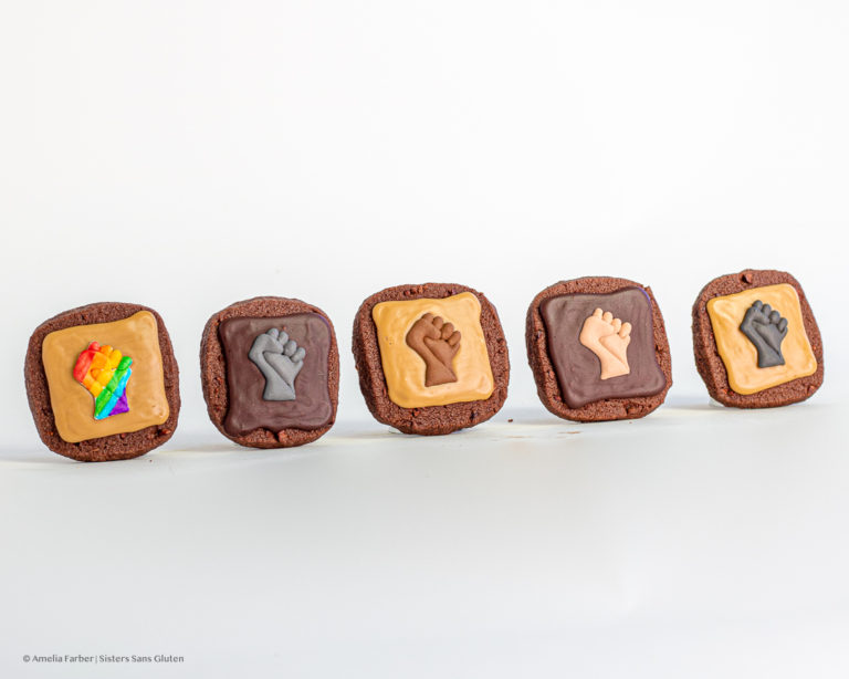 Glazed Gluten Free Dark Chocolate Shortbread - Sisters Sans Gluten